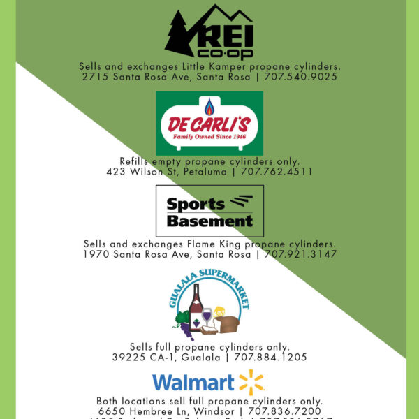 Propane cylinders for refill | Zero Waste Sonoma